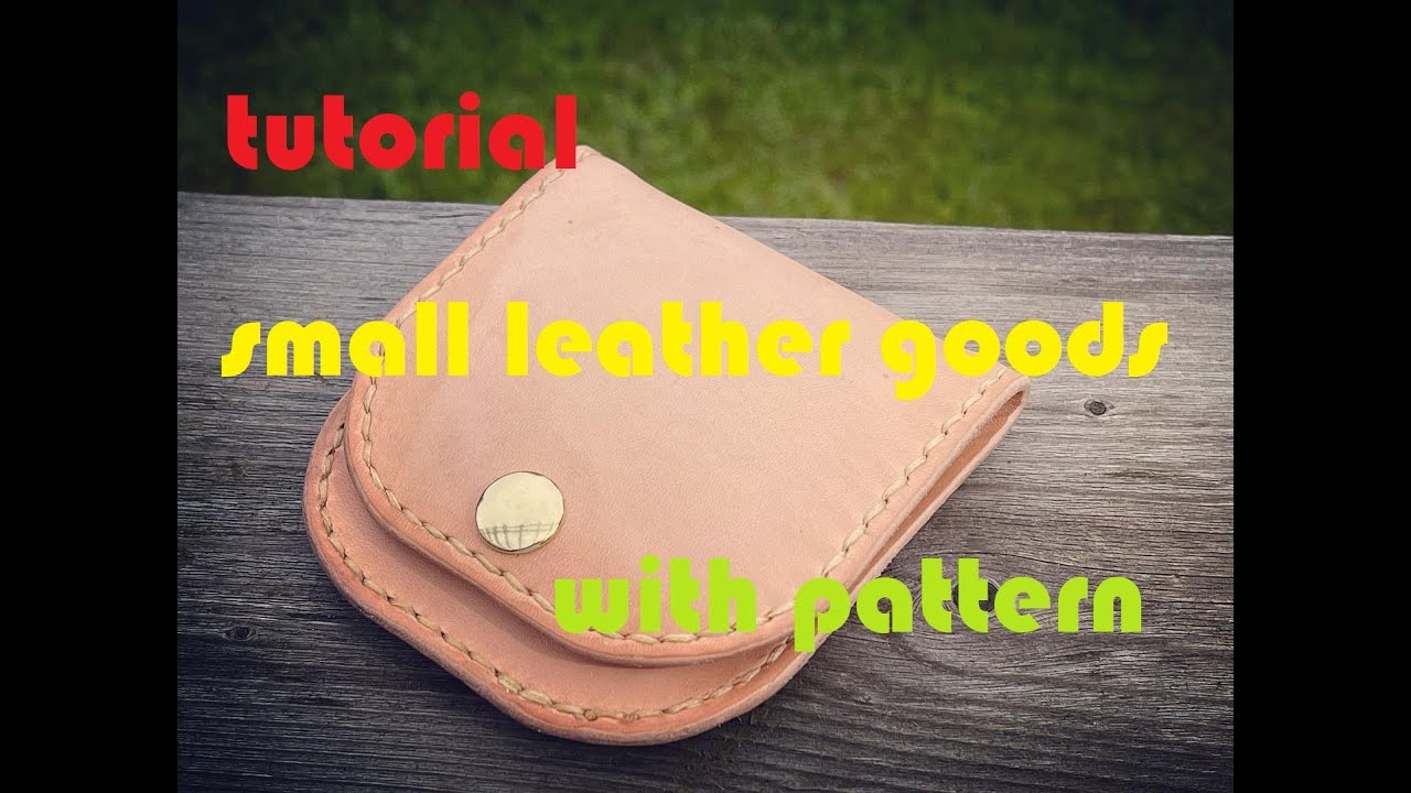 leather coin purse tutorial Leathercraft (with Pattern) - Lifeeeレザークラフト