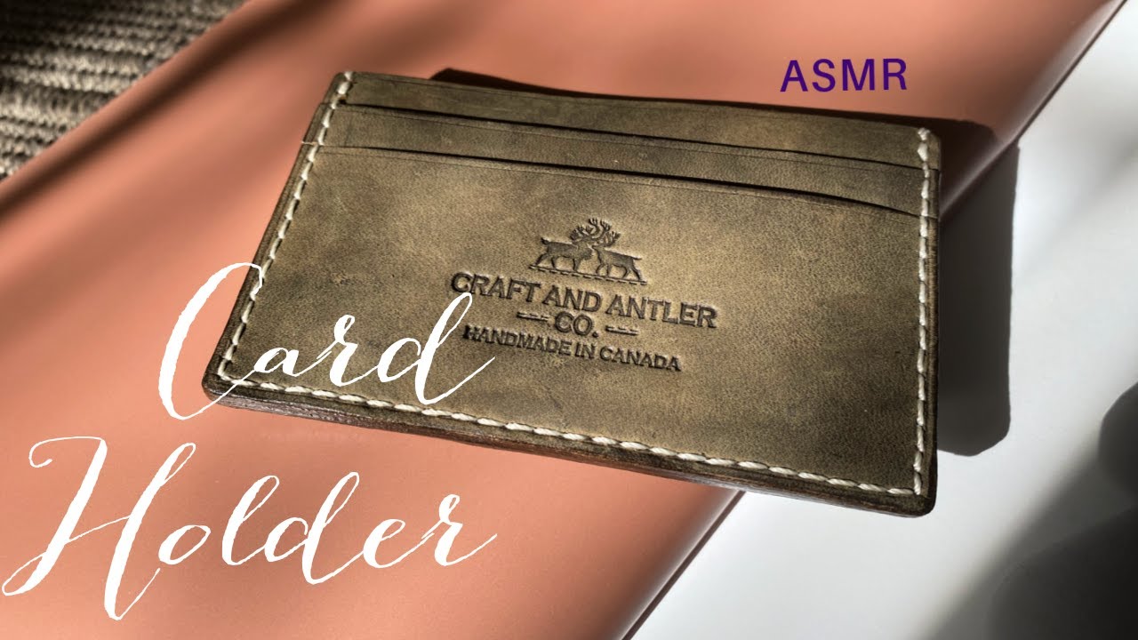 ASMR | Hand making a minimalist card holder | Handmade No Talking ...